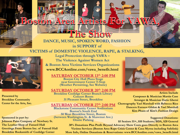 Info, Donations, and Reservations for VAWA Benefit